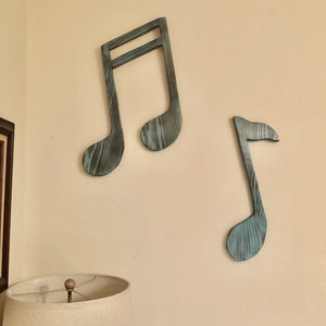 Wood Music Notes - Wall Decor - Etsy