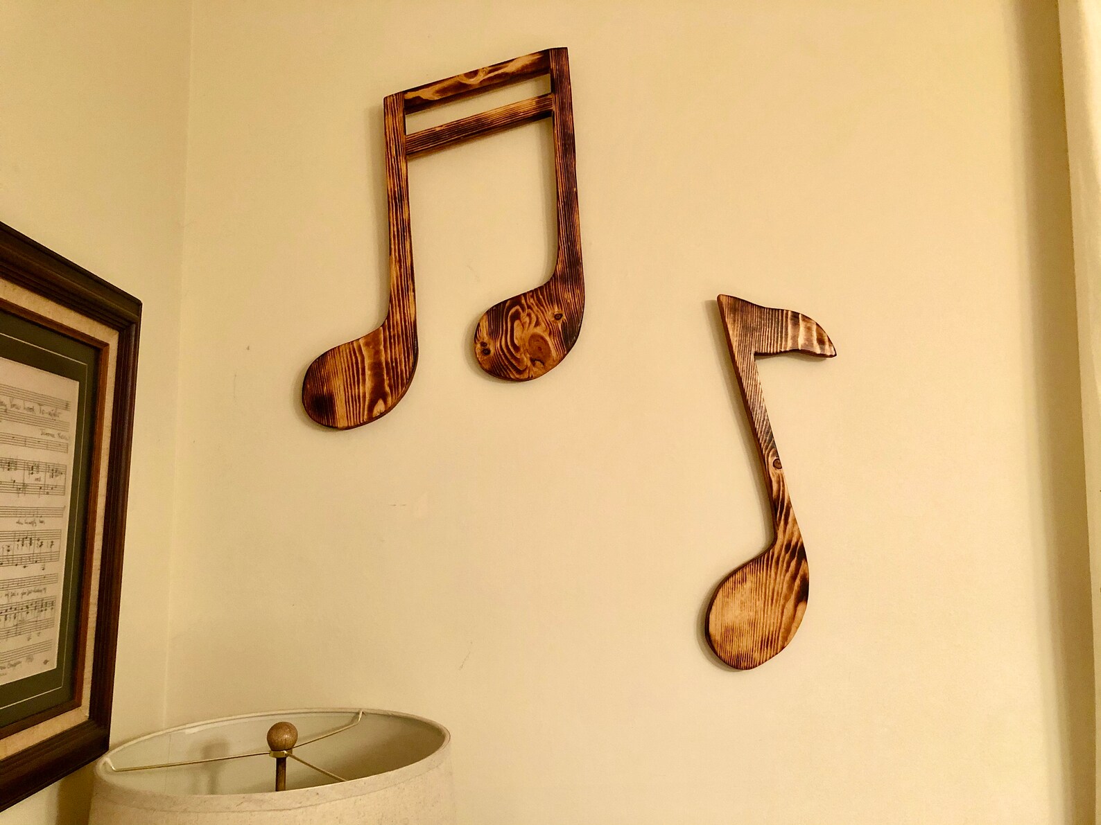 Wood Music Notes Wall Decor - Etsy