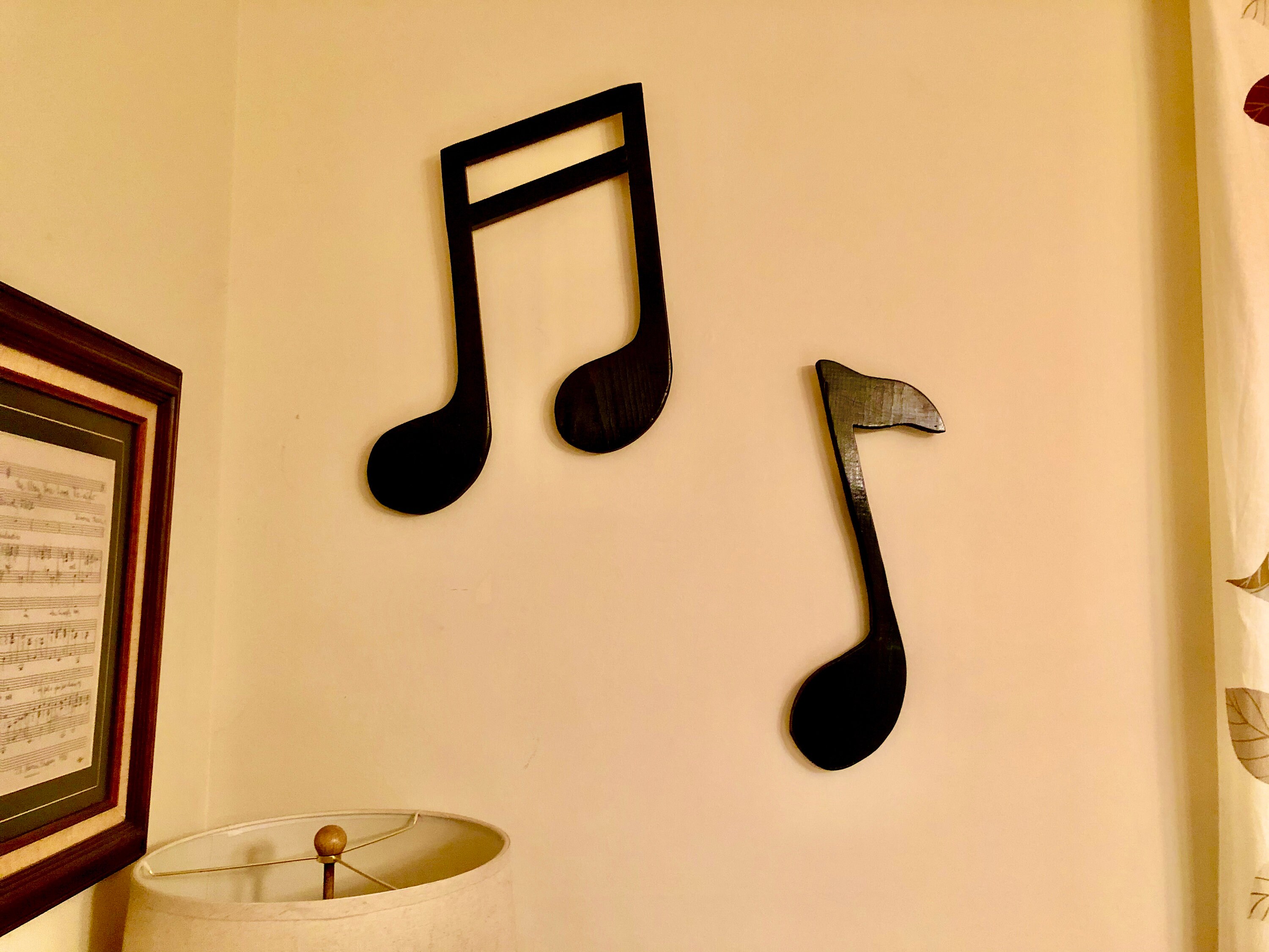 Wood Music Notes - Wall Decor - Etsy