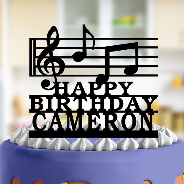 Cake Topper Music - Etsy
