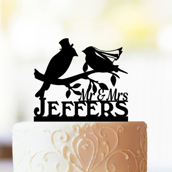Love Bird Cake Topper - Etsy