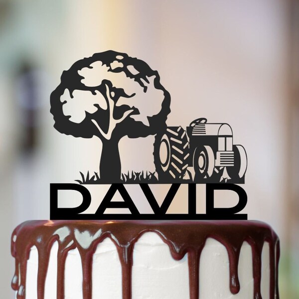 Farmer Birthday Cake Topper - Etsy