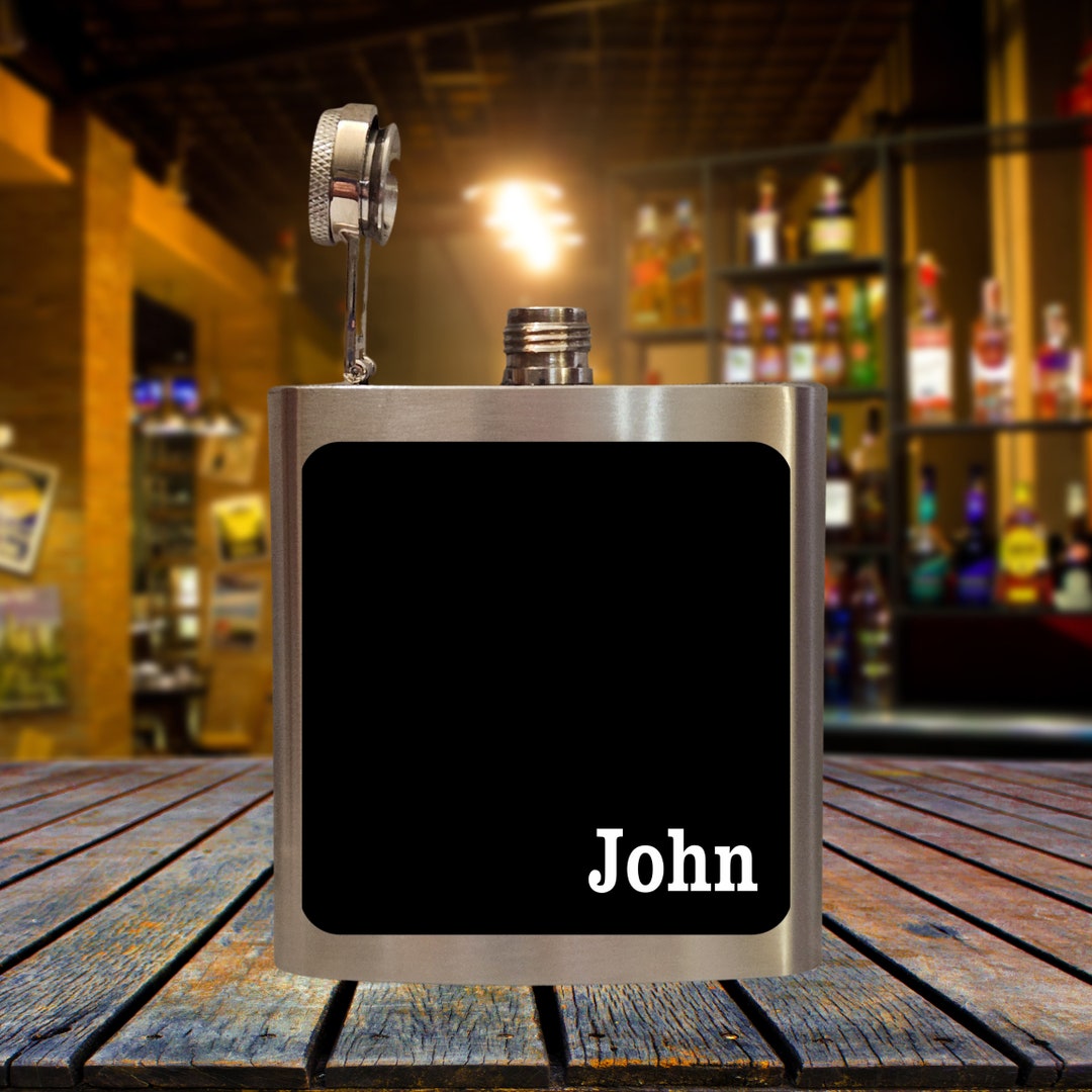 21st Birthday, Personalized Flask Decal, Best Man Gift, Father of the ...