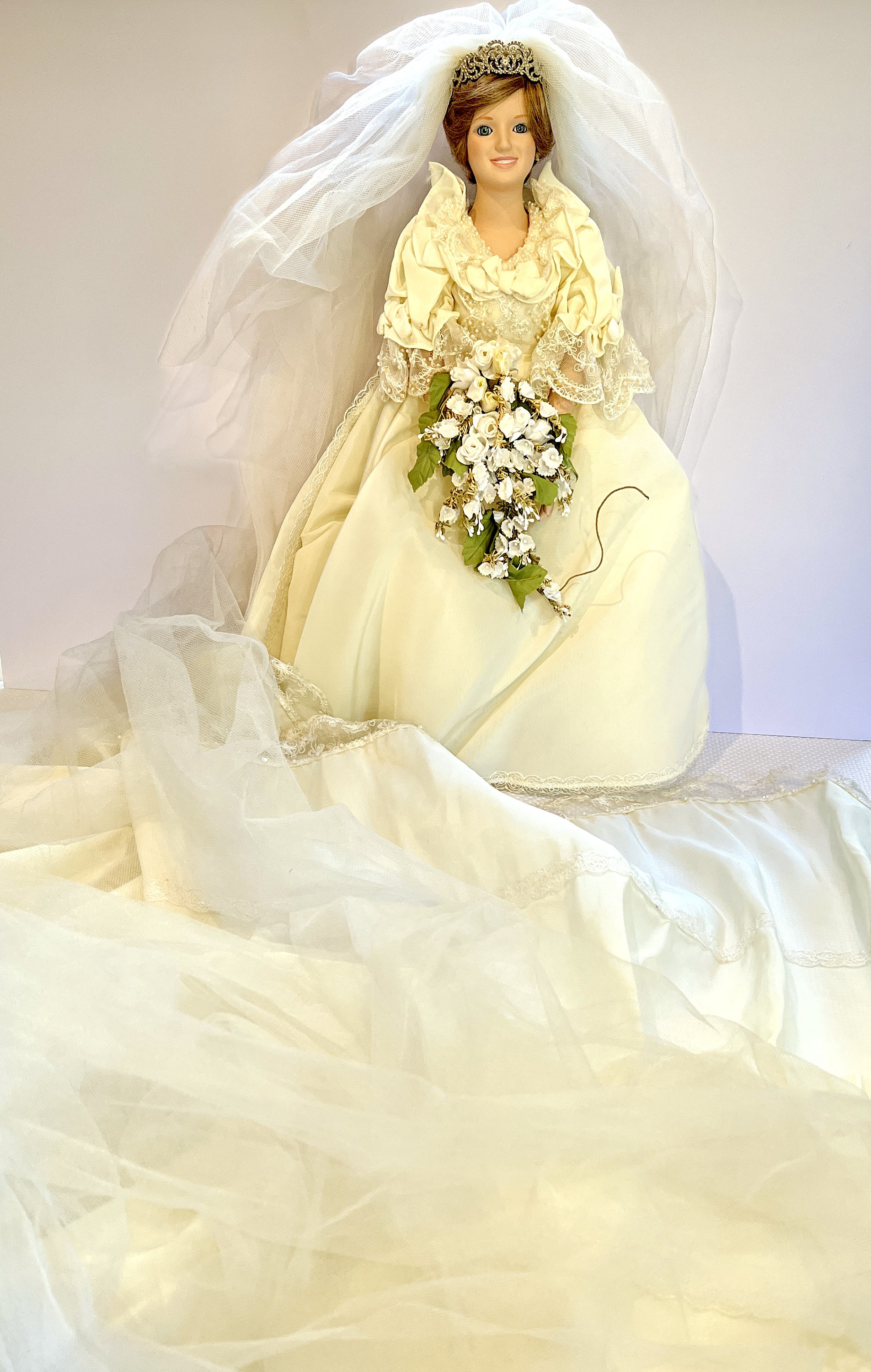 Vintage Princess Diana Bride Doll Danbury Mint Lady Di wedding ...