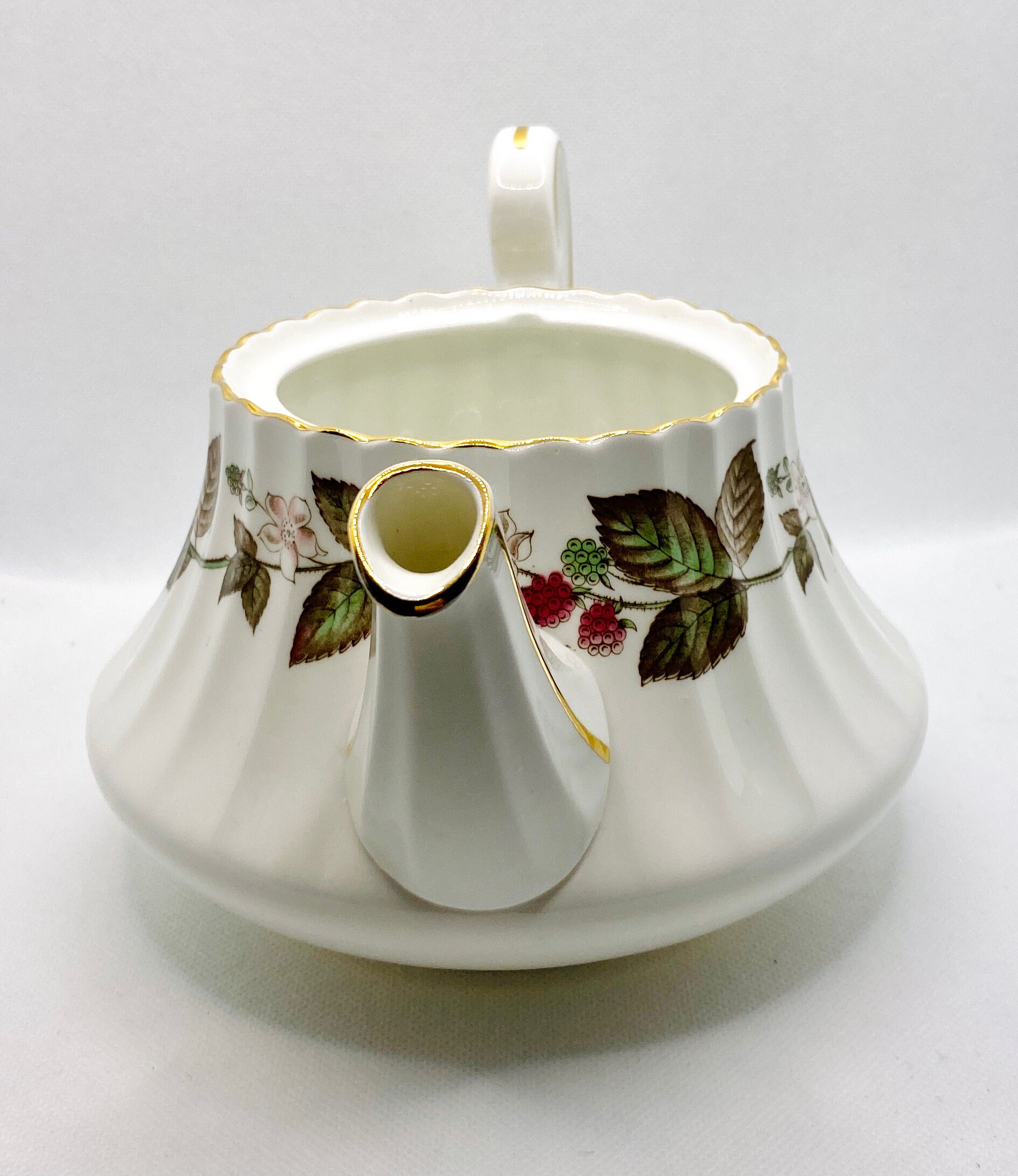 Vintage Paragon Teapot Green Briar pattern or fun cocktail pitcher c.1960s