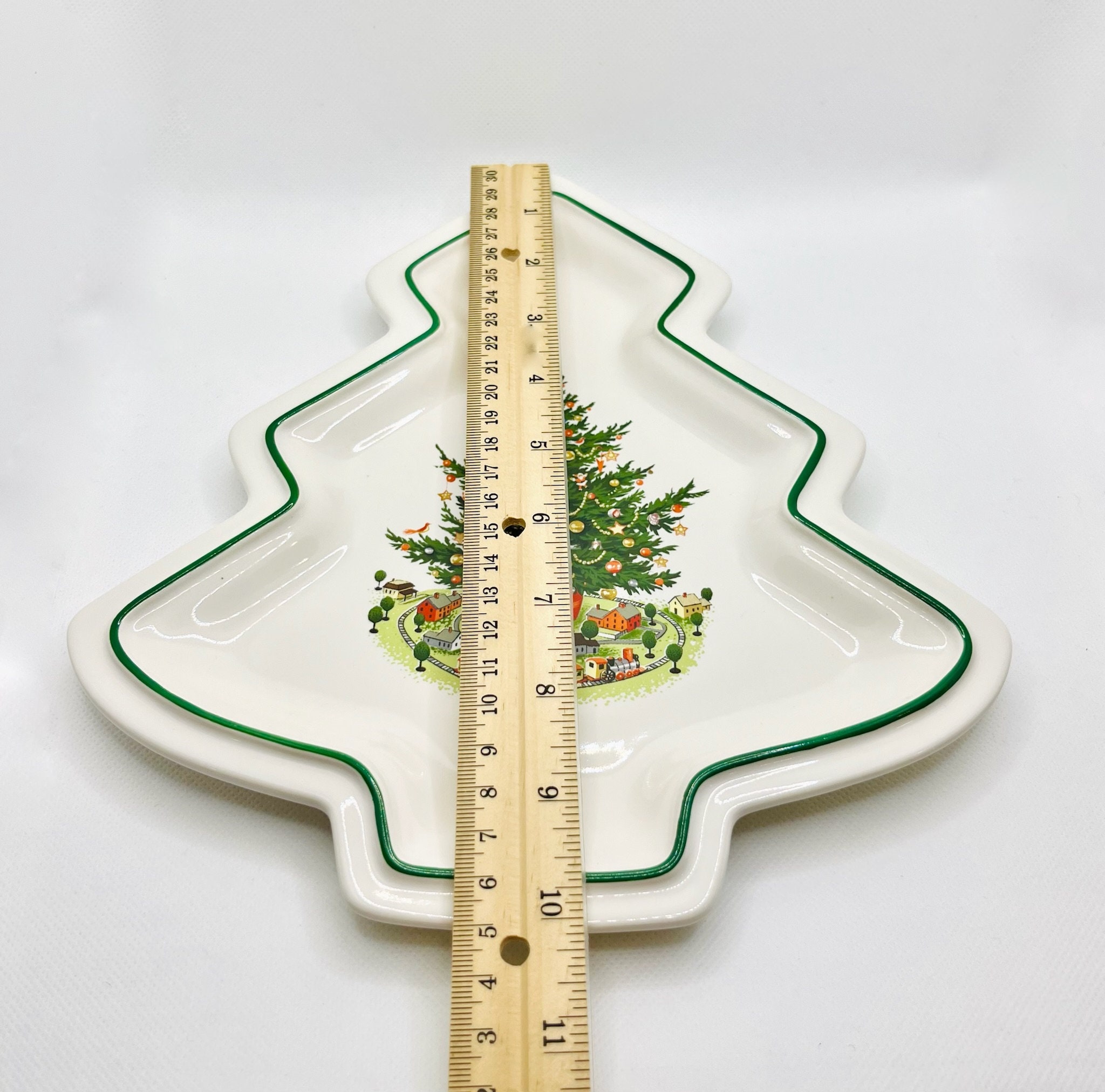 Vintage Pfaltzgraff Tree Shaped Plate christmas Heritage 10'' Dish ...