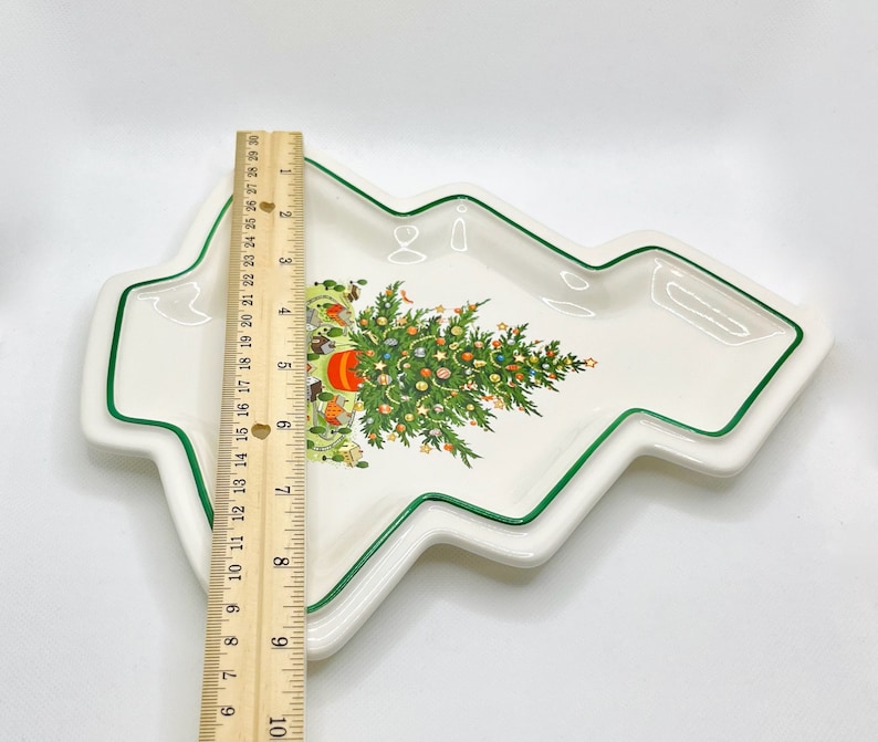 Vintage Pfaltzgraff Tree Shaped Plate christmas Heritage 10'' Dish ...