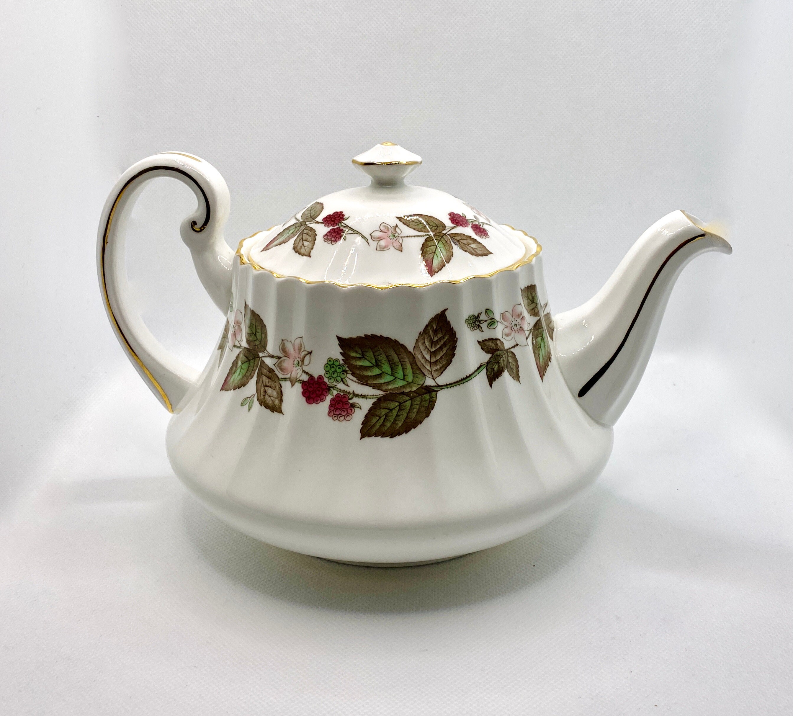 Vintage Paragon Teapot Green Briar pattern or fun cocktail pitcher c.1960s