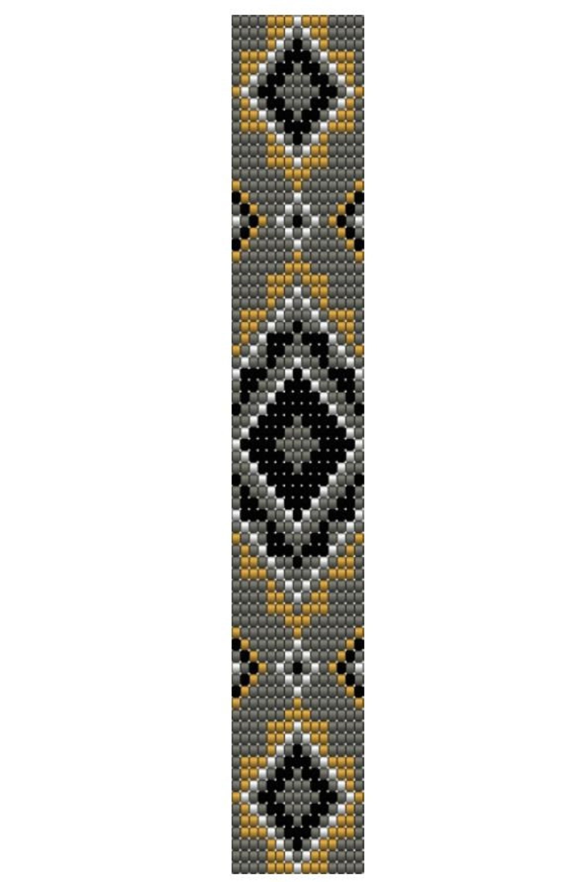 Elegant Diamond Bead Pattern, PDF, 5 Loom Patterns Patt011 - Etsy