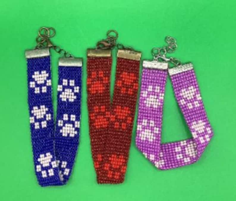 Dog Paws Loom Bead Pattern, Puppy Paws Patt001 - Etsy