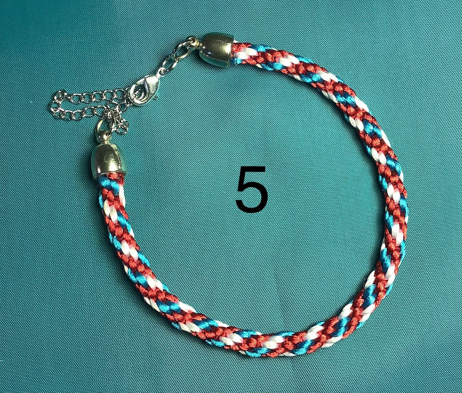 Adjustable Braided Anklet 8 to 11 Kumihimo - Etsy UK