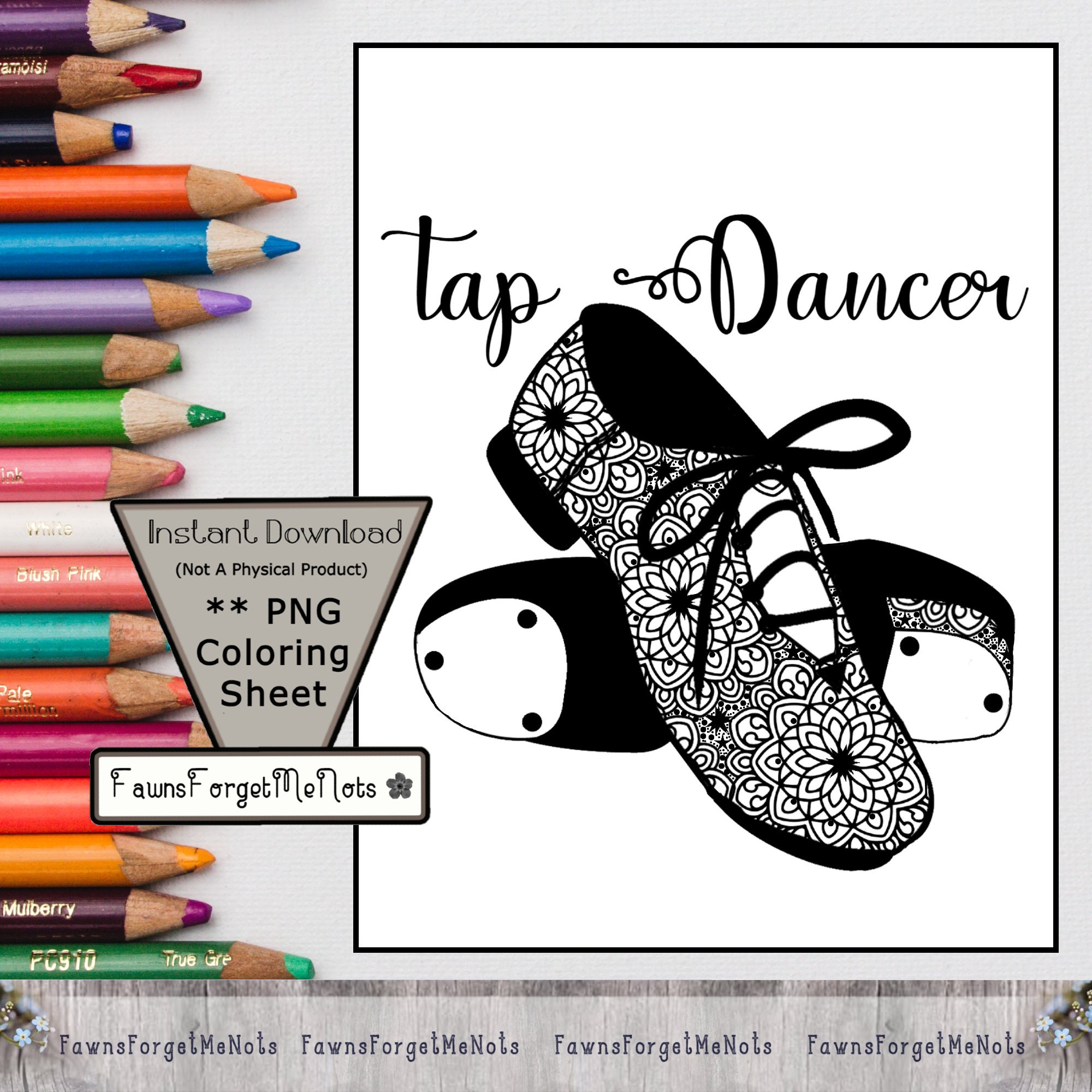Tap Shoe Coloring Pages