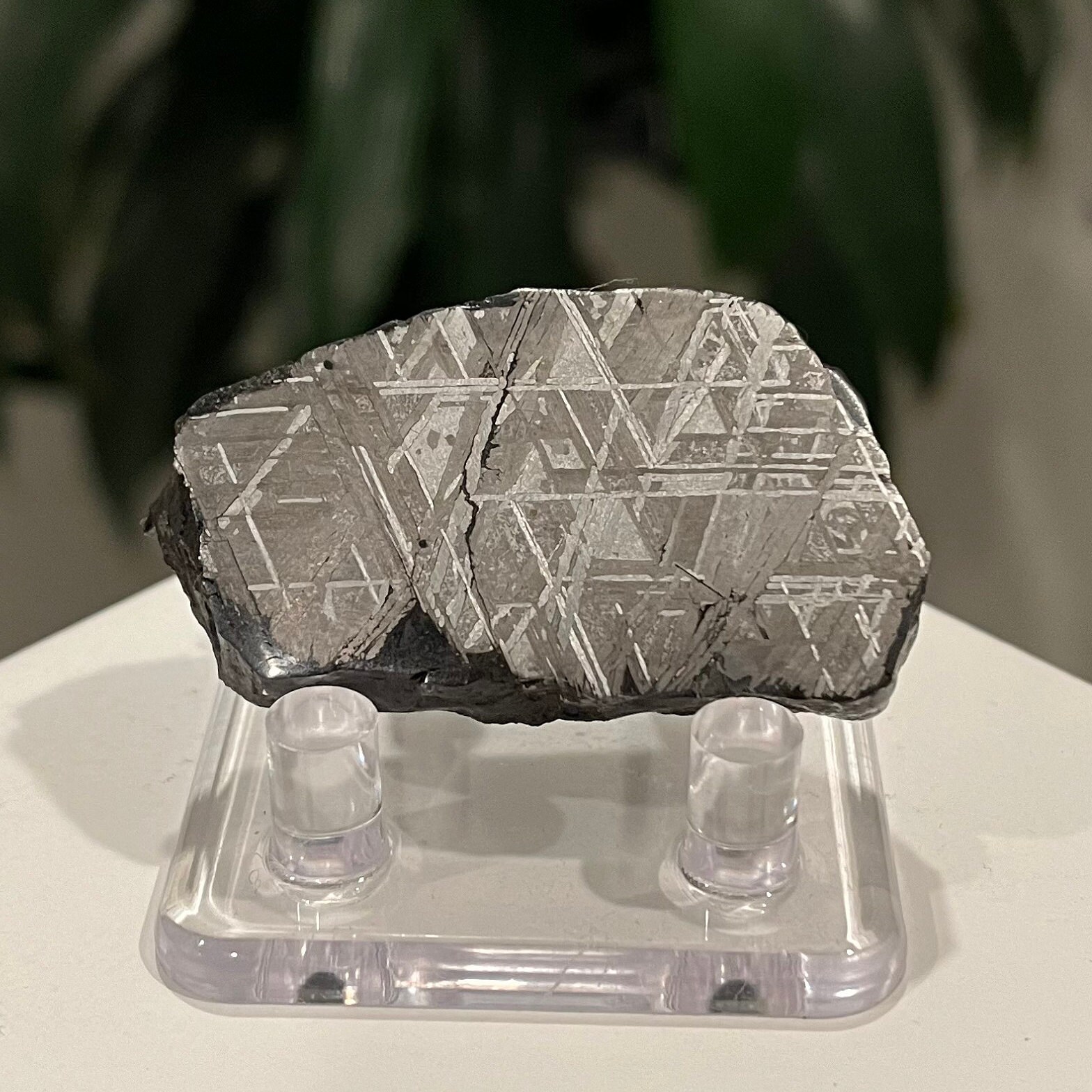 Muonionalusta Meteorite Etched Slab, Sweden, 82 G, Iron Nickel ...