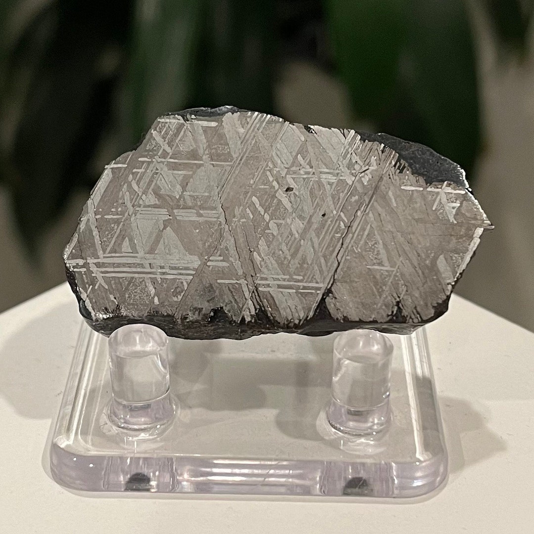 Muonionalusta Meteorite Etched Slab, Sweden, 82 G, Iron Nickel ...
