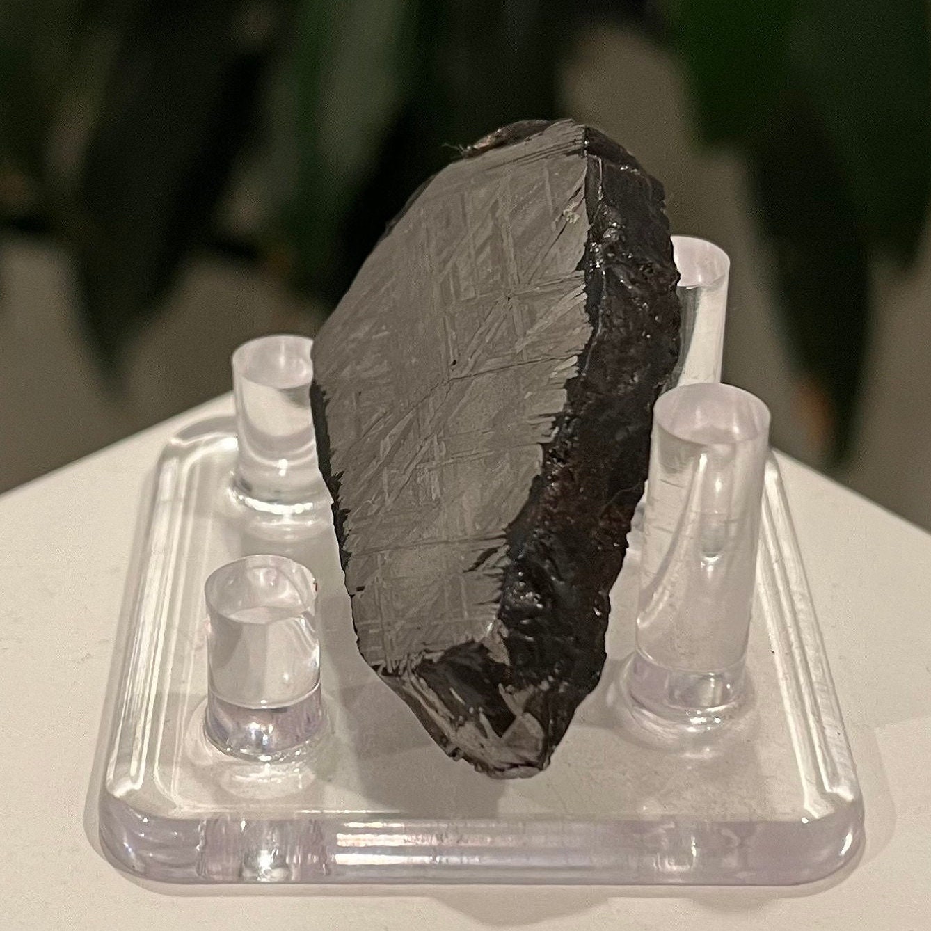 Muonionalusta Meteorite Etched Slab, Sweden, 61 G, Iron Nickel ...