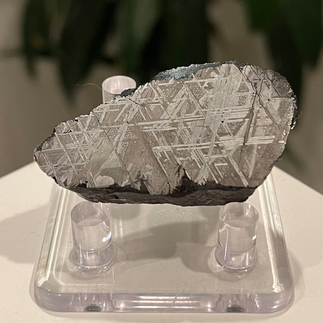 Muonionalusta Meteorite Etched Slab, Sweden, 61 G, Iron Nickel ...