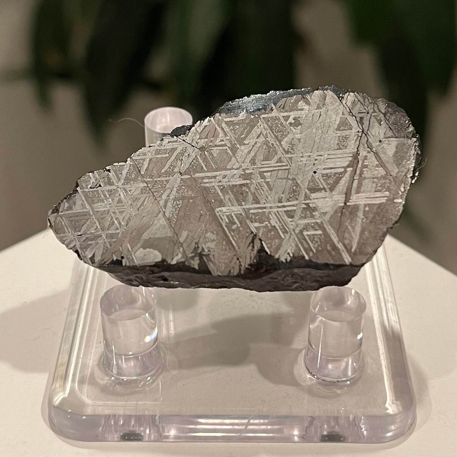 Muonionalusta Meteorite Etched Slab, Sweden, 61 G, Iron Nickel ...