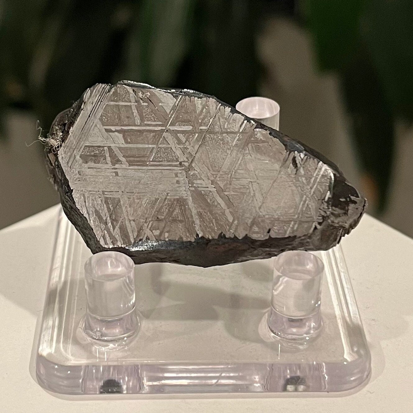Muonionalusta Meteorite Etched Slab, Sweden, 61 G, Iron Nickel ...