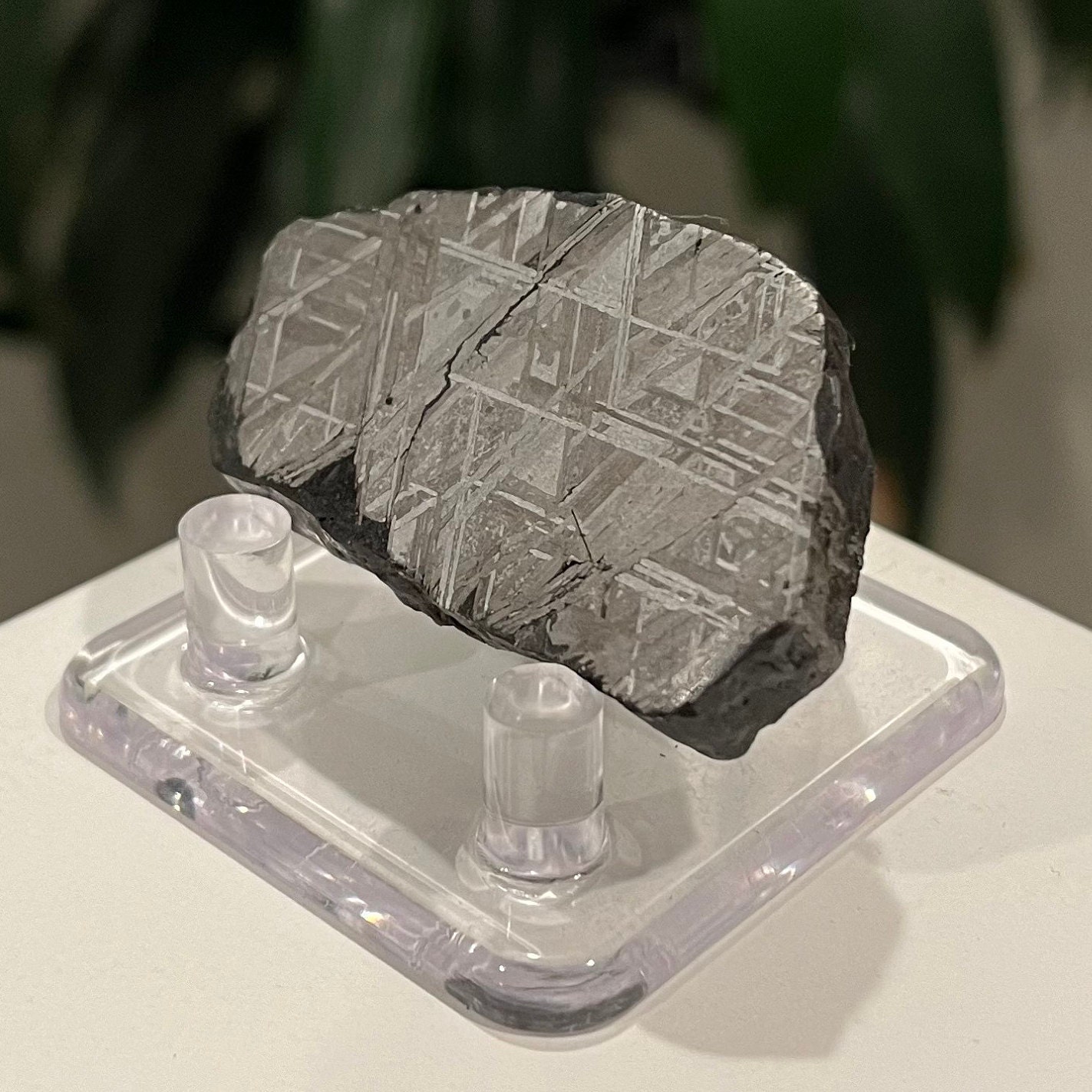 Muonionalusta Meteorite Etched Slab, Sweden, 82 G, Iron Nickel ...