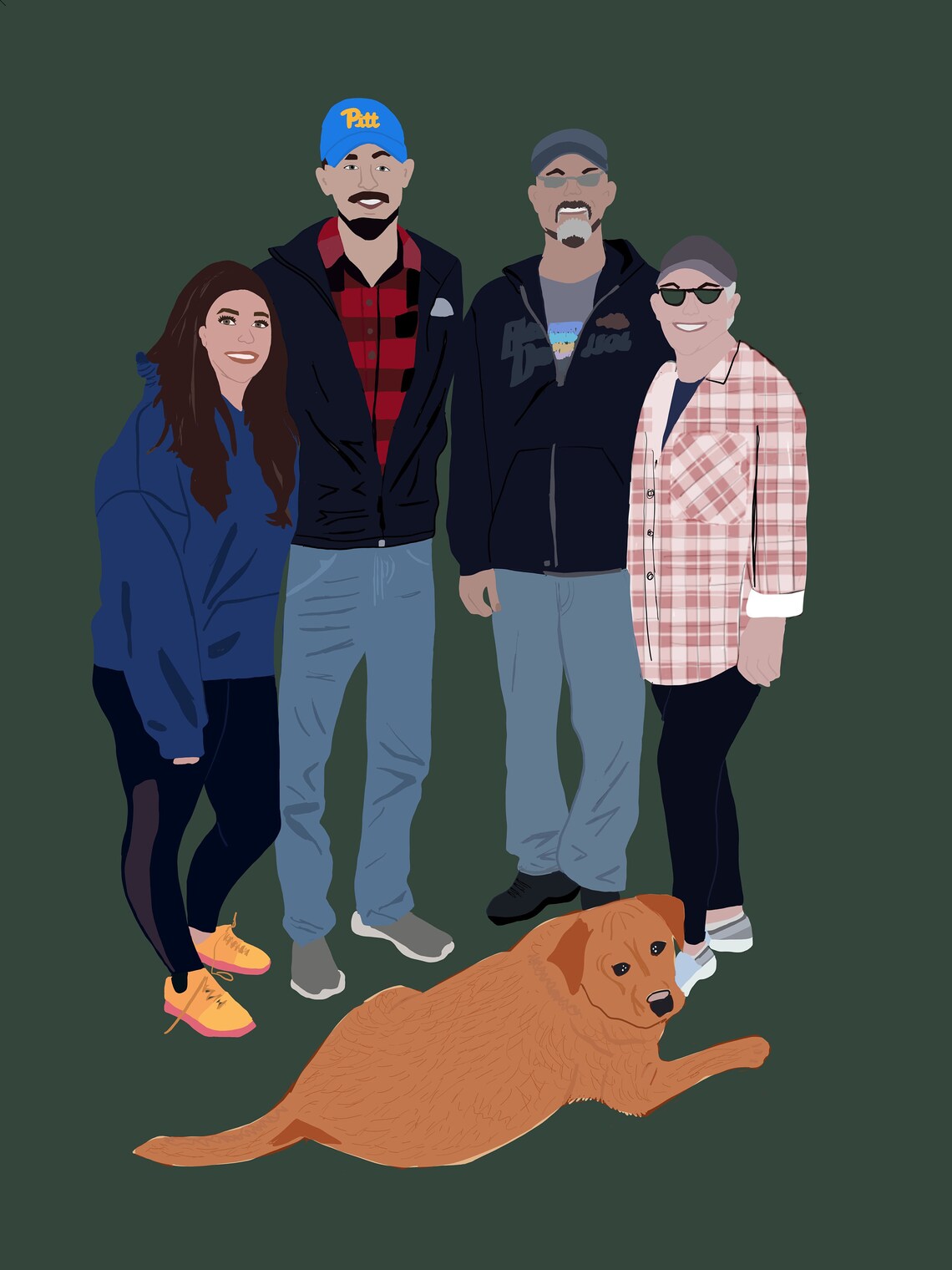 Custom Digital Illustration Digital Drawing Personal Photo Illustration ...