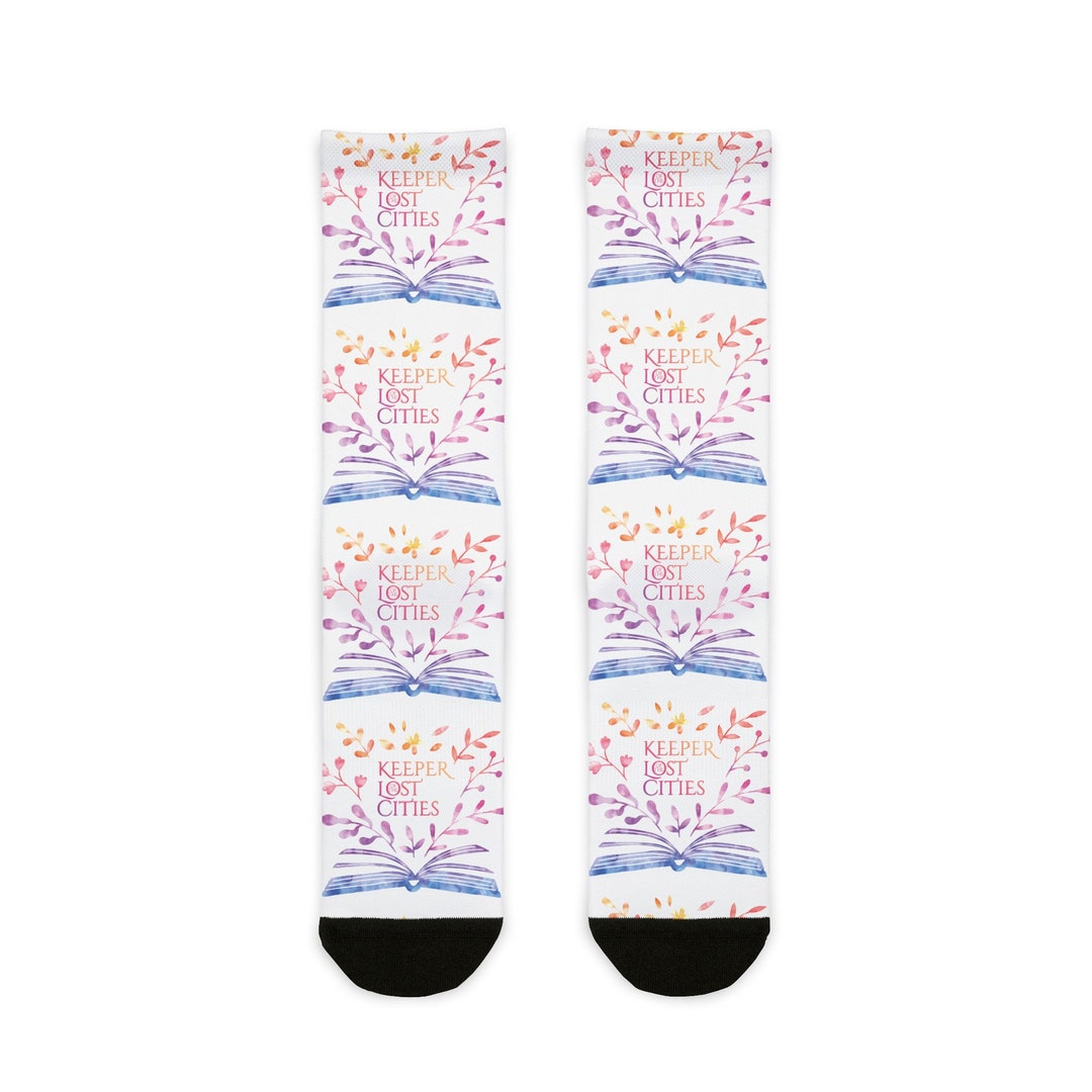 Keeper of the Lost Cities Watercolor Sublimation Crew Socks, KOTLC ...