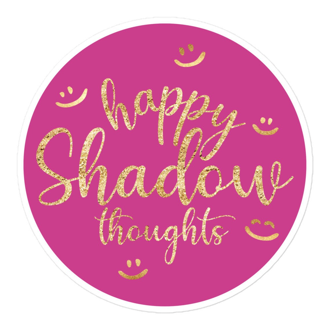 Happy Shadow Thoughts Sticker - Etsy