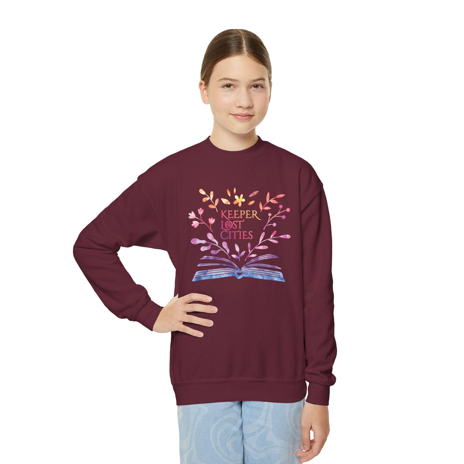 KOTLC Watercolor YOUTH Sweatshirt, Keeper of the Lost Cities Merch - Etsy
