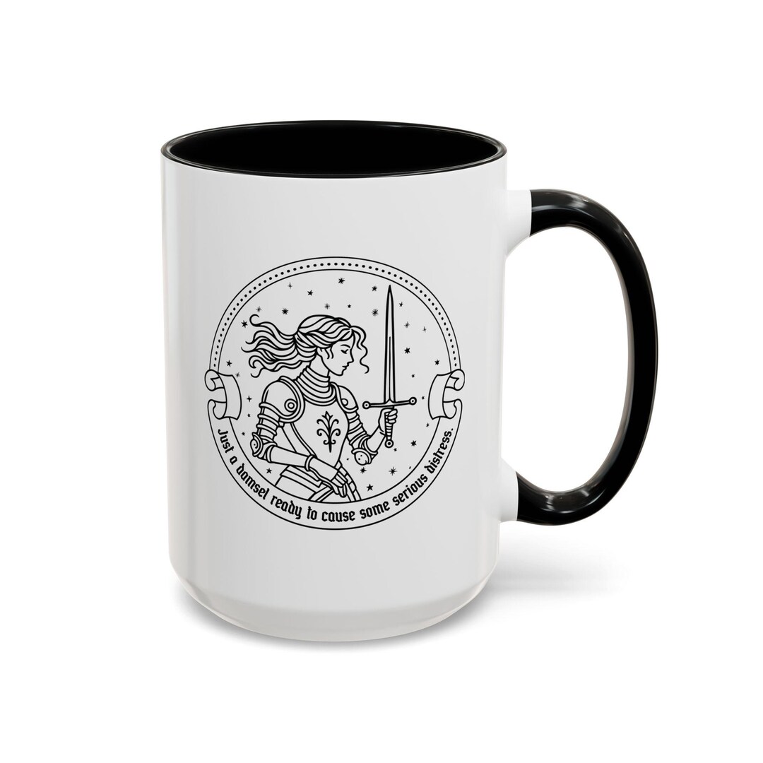 Female Warrior Mug | King Arthur and Her Knights, K M Shea Coffee Cup ...