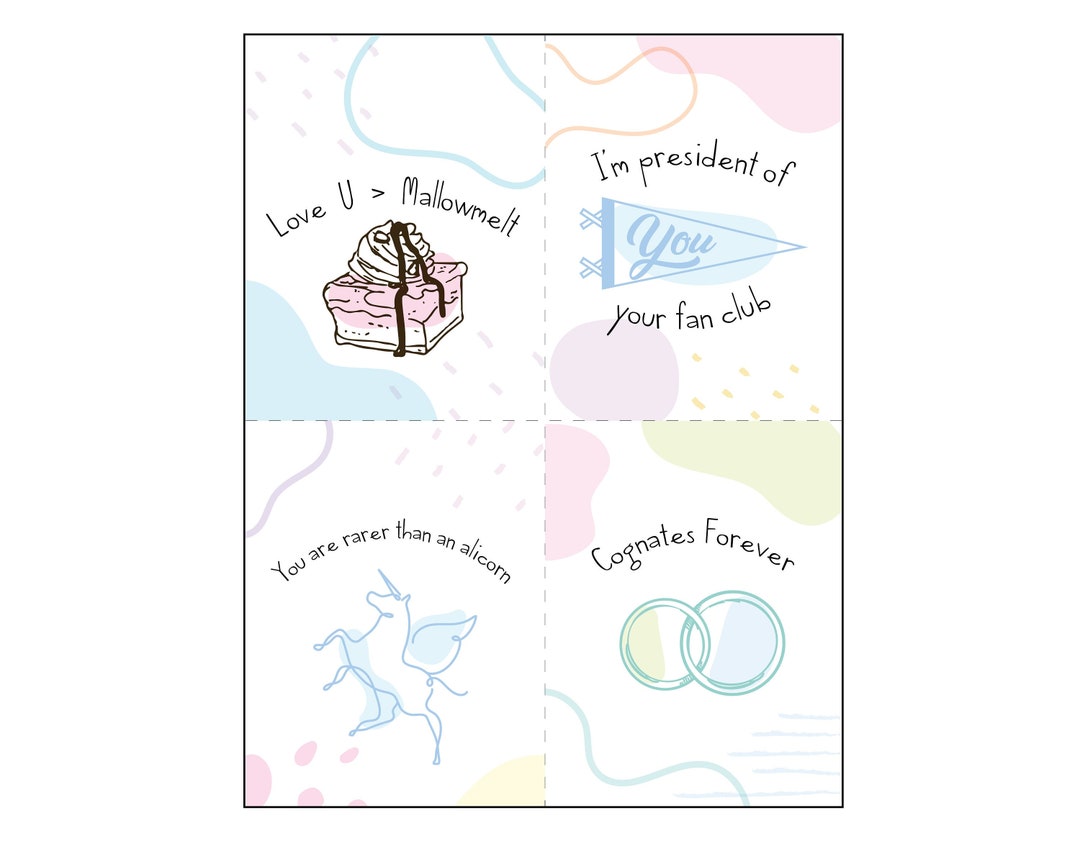 KOTLC Valentines, Set of 4, Printable - Etsy