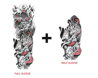 Fake Long Arm Tattoo - Etsy