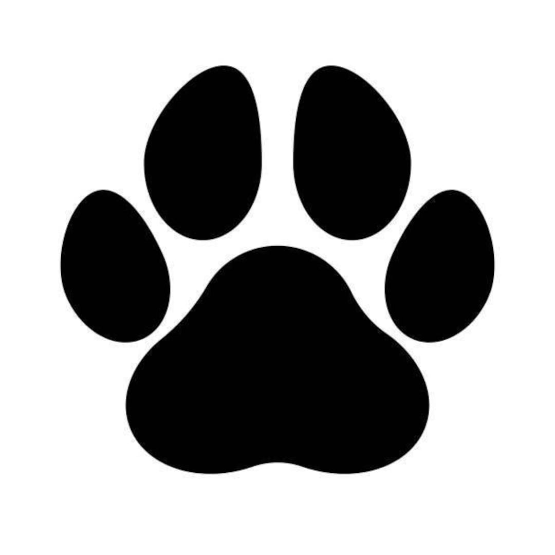 Paw Print Decal - Etsy