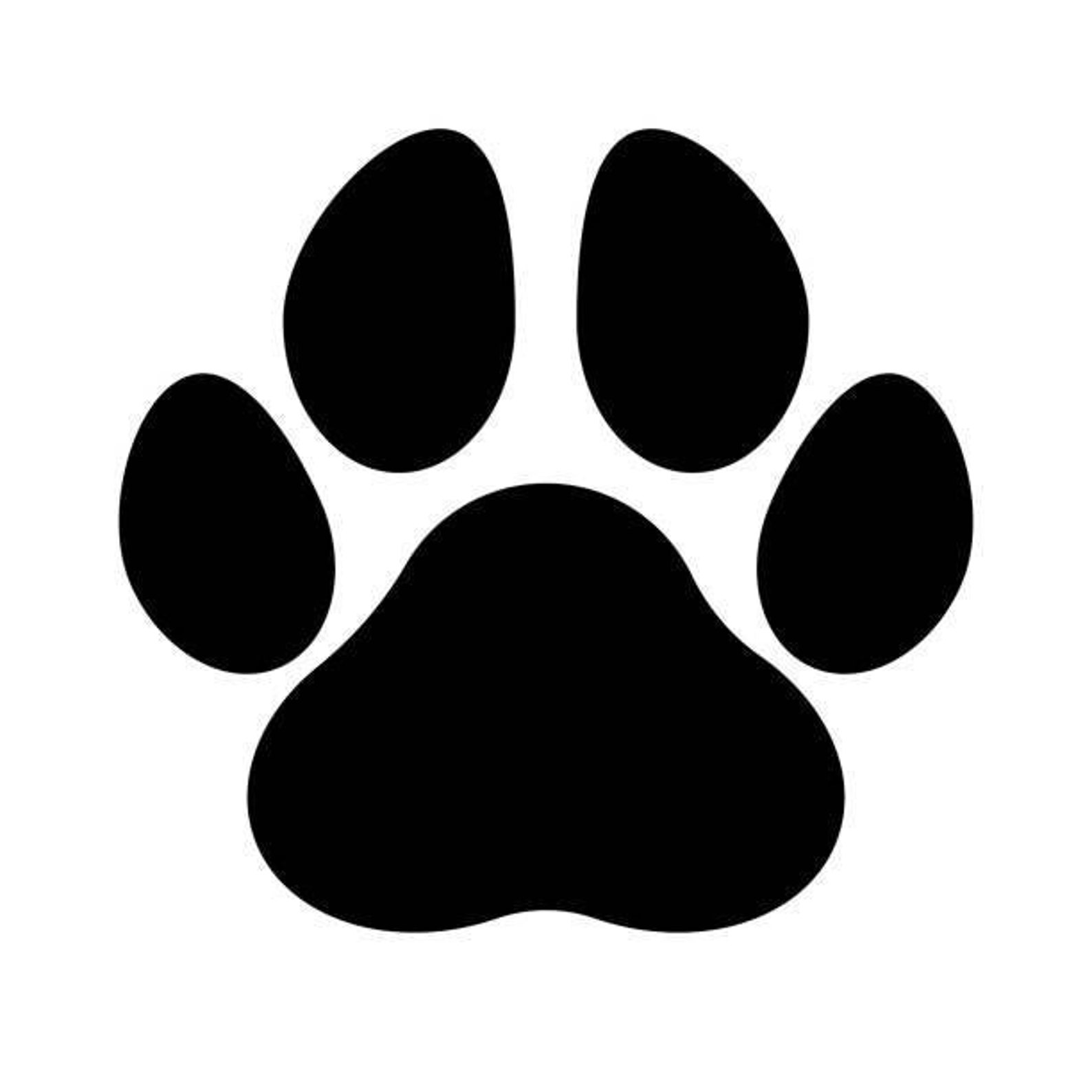 Paw Print Decal - Etsy