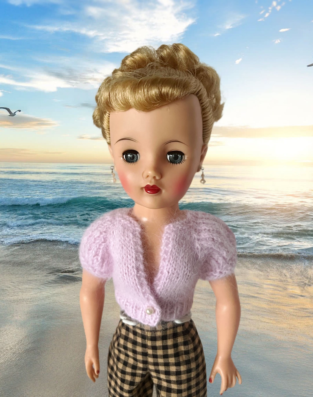 Handknit Angora Sweater for 18 Inch Miss Revlon Doll - Etsy