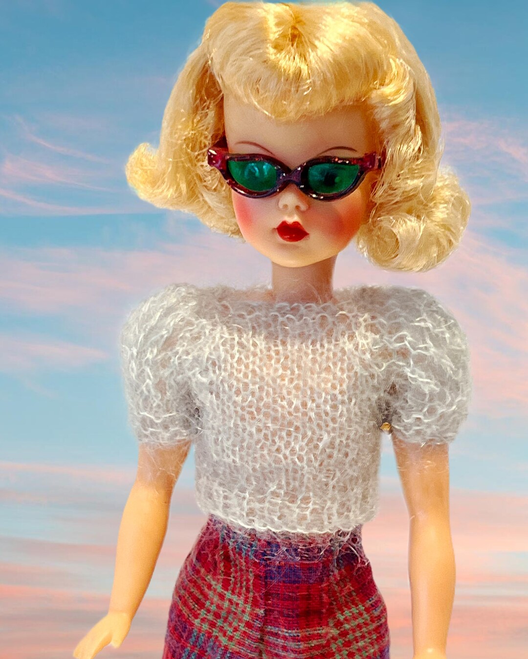 Tammy Doll Kid Mohair Handknit Sweater - Etsy