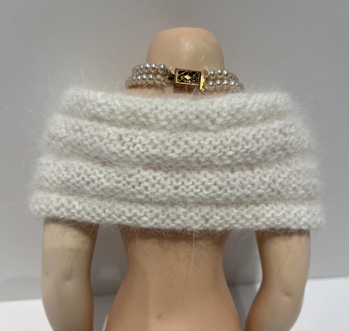 Made to Fit 18 21 Inch Cissy or Miss Revlon Doll Handknit Angora Stole ...