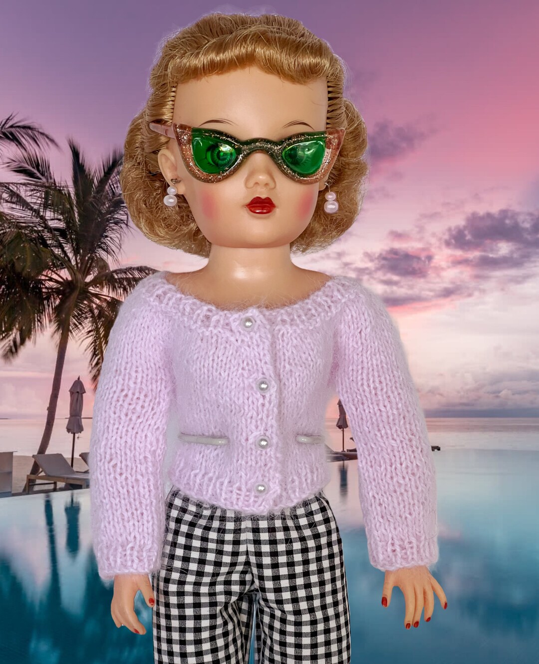 Miss Revlon or Cissy Doll 18 21 Inch Handknit Angora Sweater - Etsy