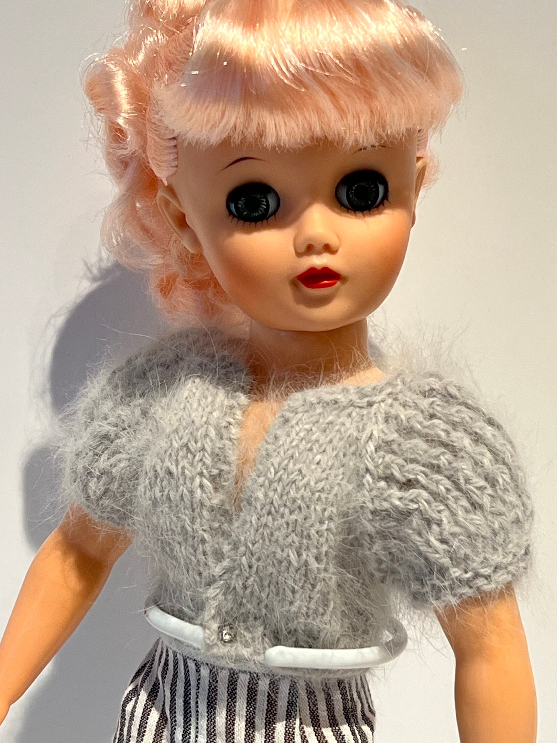 Made to Fit 18 Inch Miss Revlon Doll - Handknit Angora Sweater - Etsy