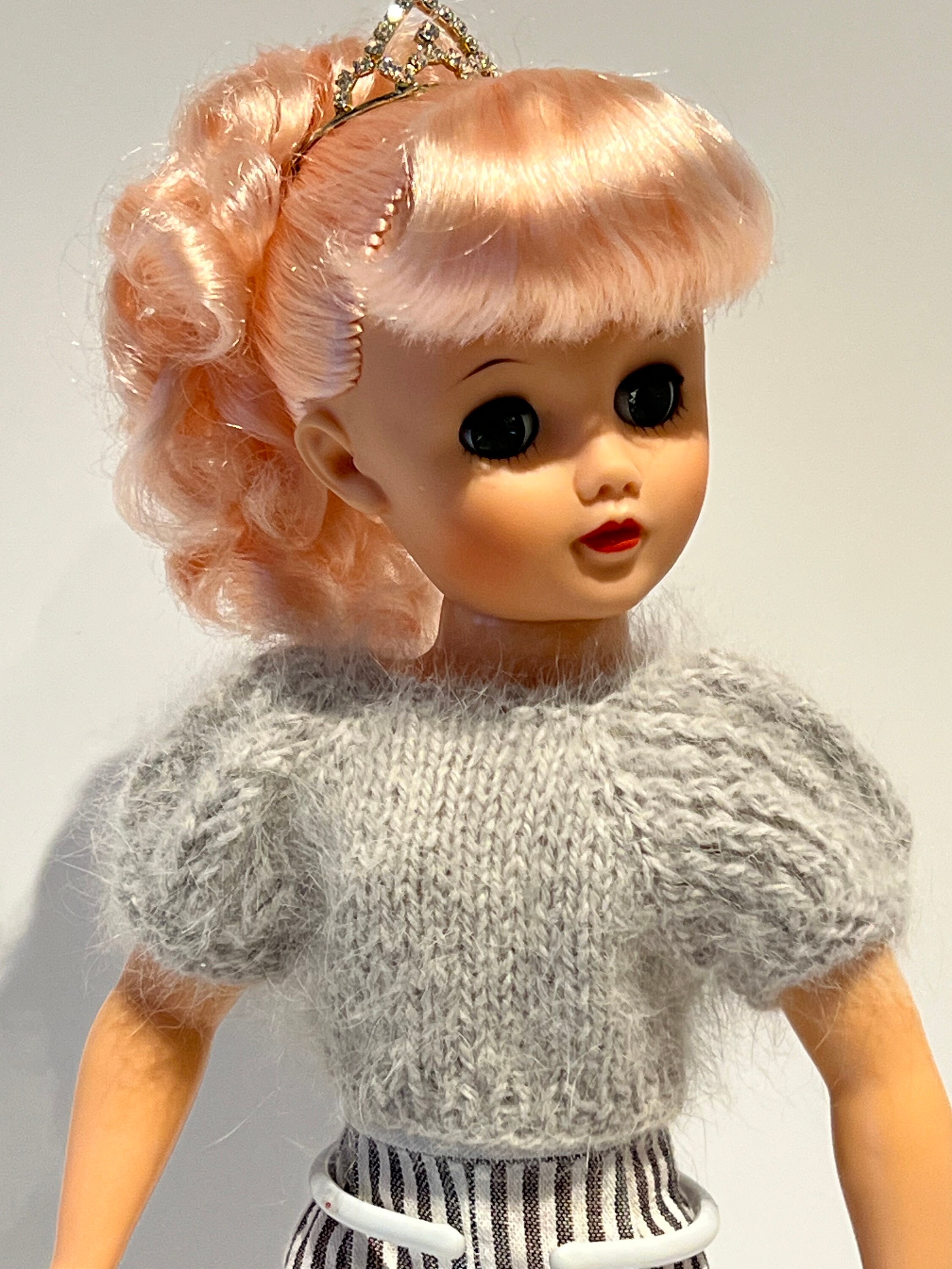 Made to Fit 18 Inch Miss Revlon Doll - Handknit Angora Sweater - Etsy