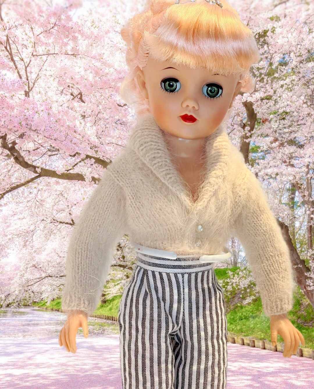 Made to Fit 18 Inch Miss Revlon Doll Handknit Angora Sweater - Etsy