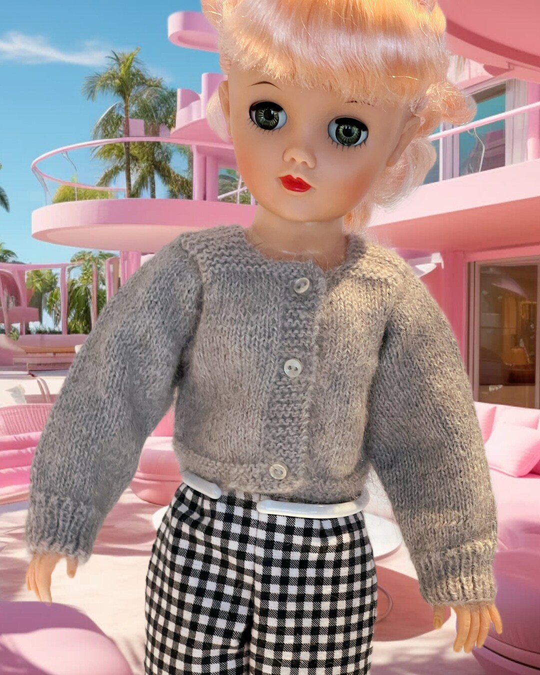 Made to Fit 18 Inch Miss Revlon Doll Handknit Angora Sweater - Etsy