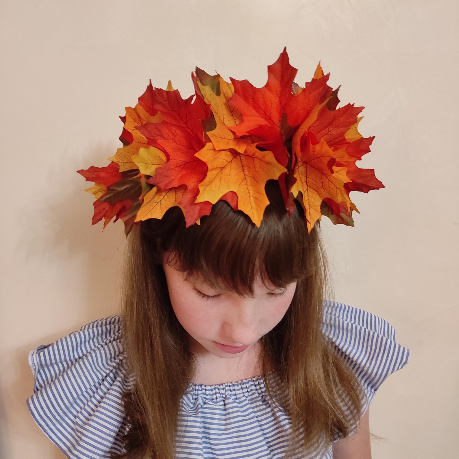 Fall Flower Crown With Maple Leaves for Adults, Teens and Kids - Etsy