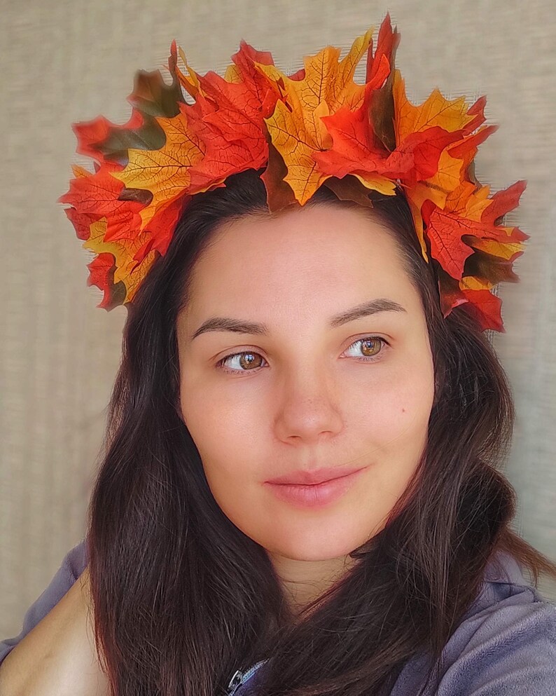 Fall Flower Crown With Maple Leaves for Adults, Teens and Kids - Etsy