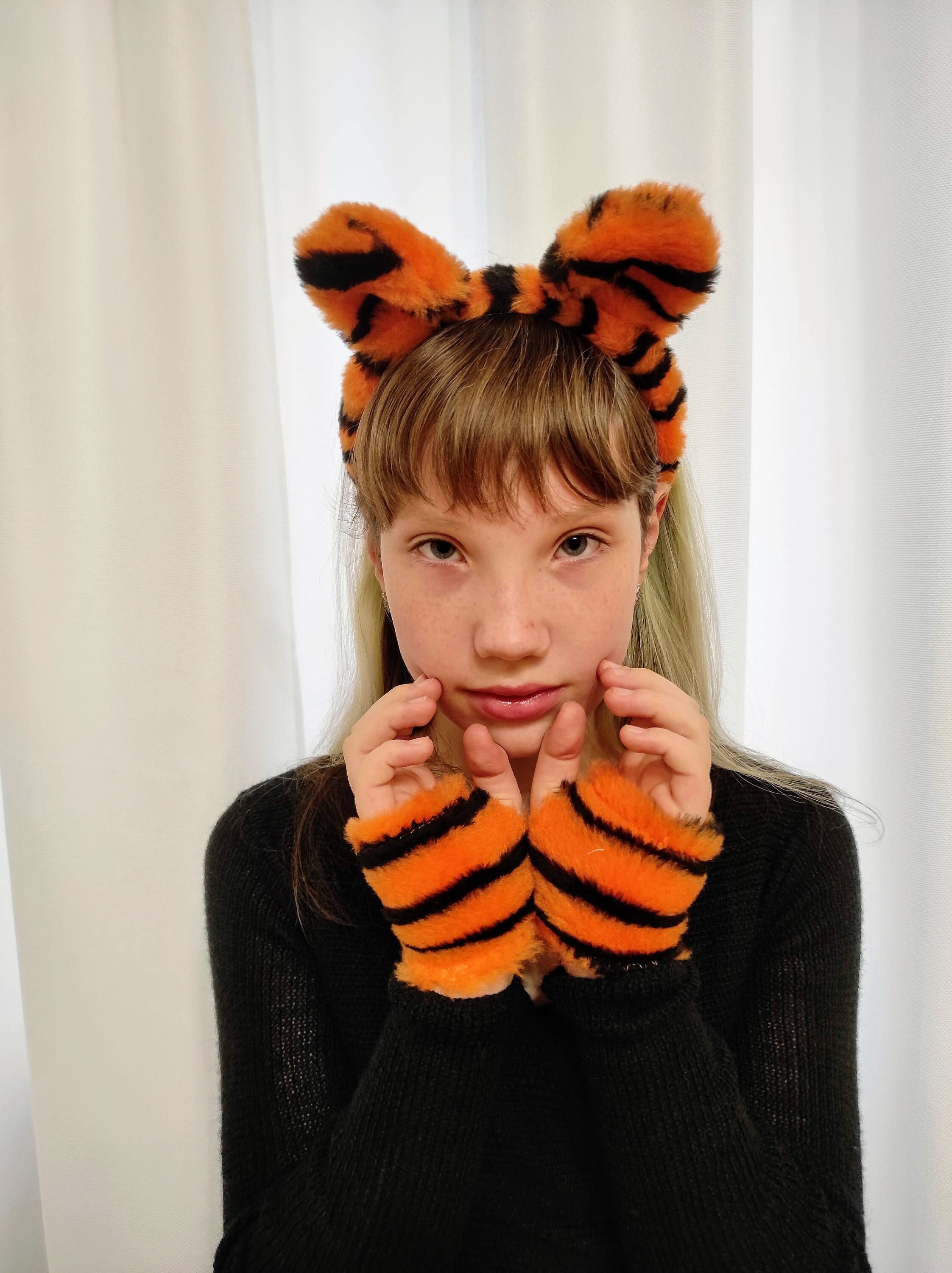 Tiger Ear Headband Tiger Headband and Tail Tiger Set Tiger - Etsy