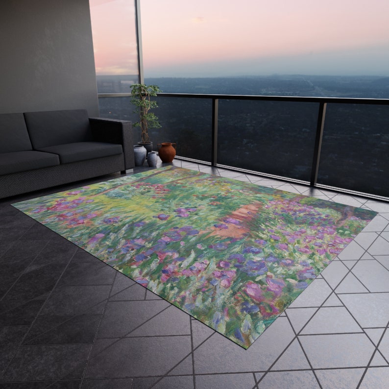 Claude Monet Painting the Artist Garden in Givenchy Printed Indoor ...