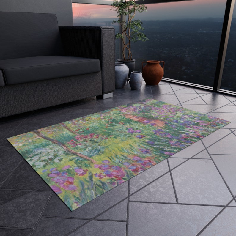 Claude Monet Painting the Artist Garden in Givenchy Printed Indoor ...