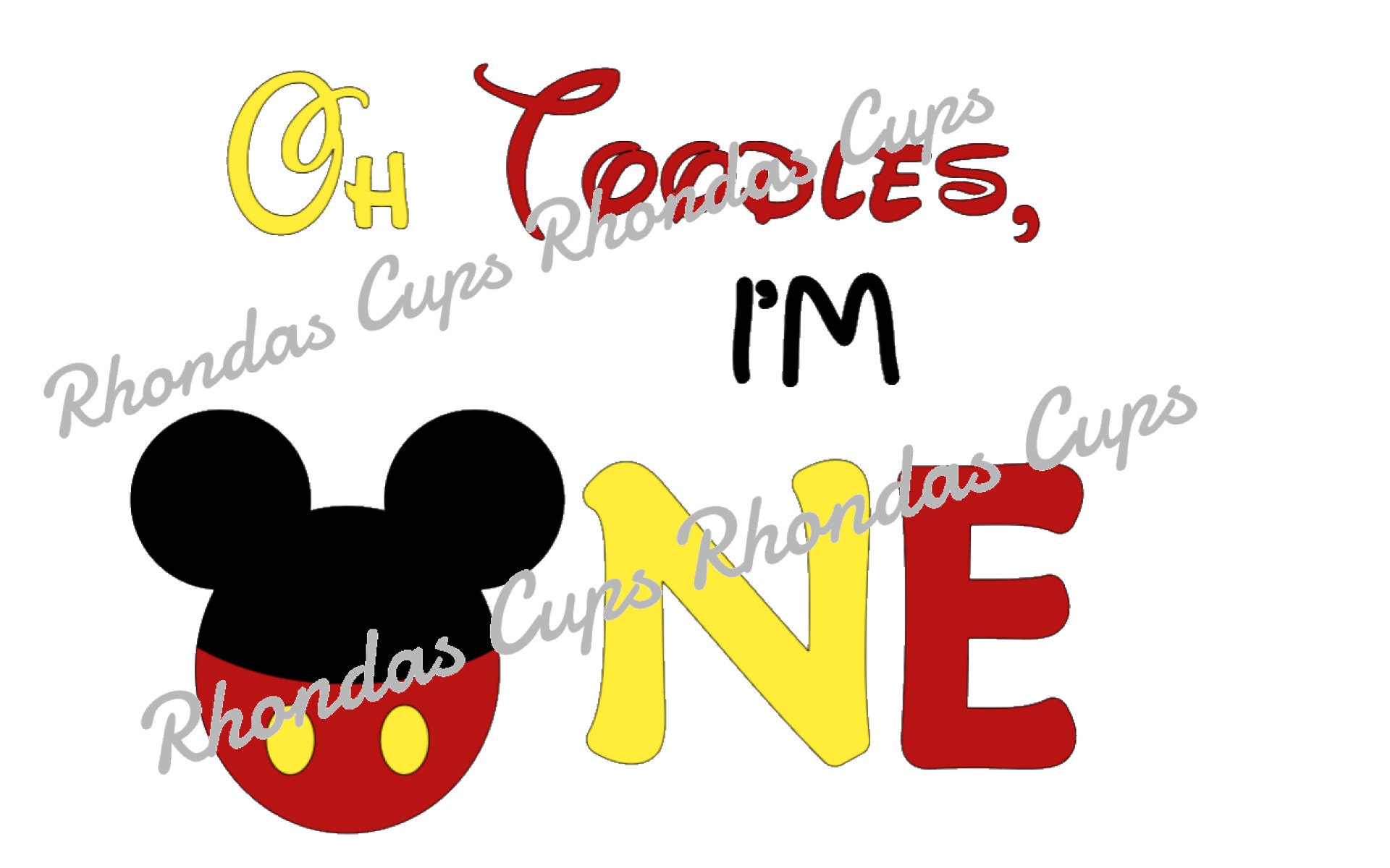 First Birthday, Oh Toodles, I'm One, Mickey Inspired Onsie, Mickey ...