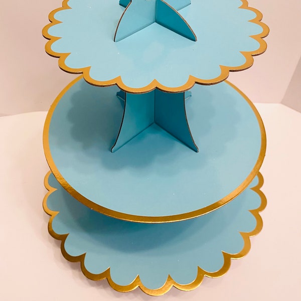 Blue Cake Stand - Etsy