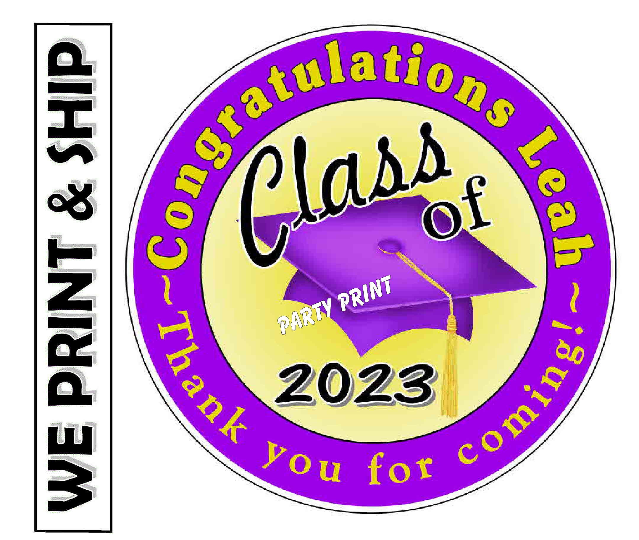 Purple and Gold GRADUATION Favors Stickers Thank You Labels - Etsy