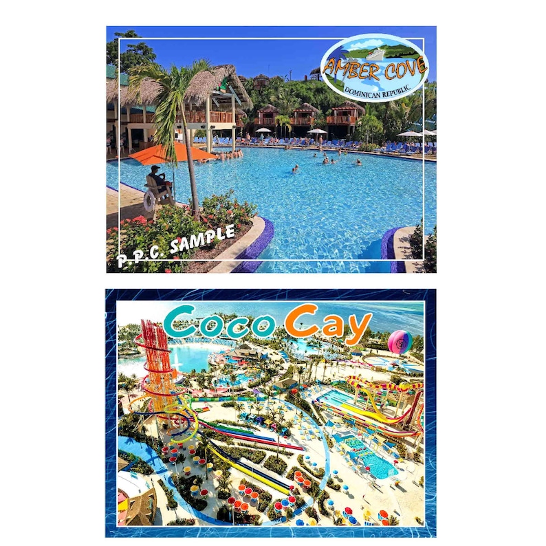 Cruise Port FRIDGE MAGNETS 4 X 3 Inches Each, Cozumel, Costa Maya, Key ...