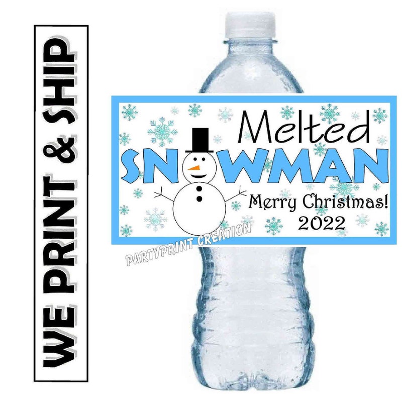 Snowman Labels - Etsy